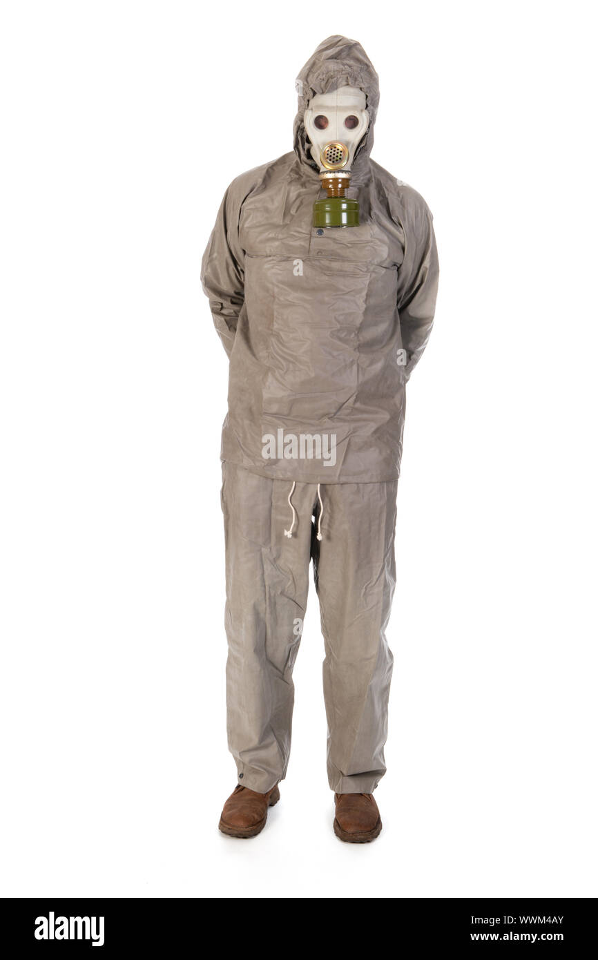 Man in gasmask Cut Out Stock Images & Pictures - Alamy
