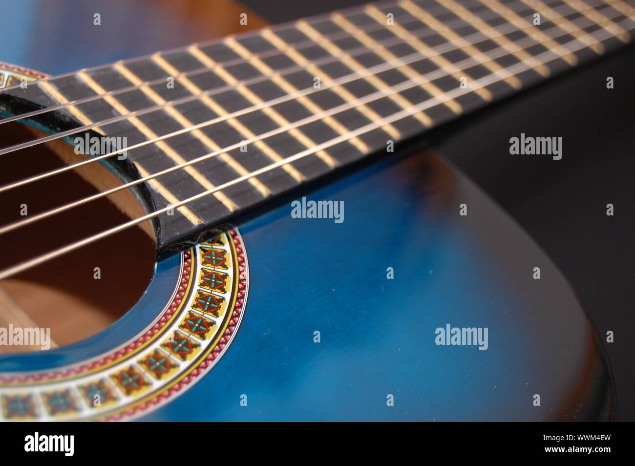 Blue guitar hi-res stock photography and images - Alamy