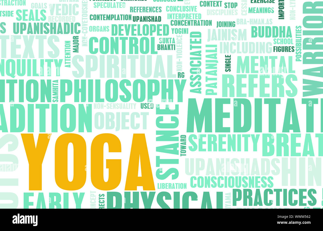 Yoga Learning Exercise Class as a Background Stock Photo - Alamy