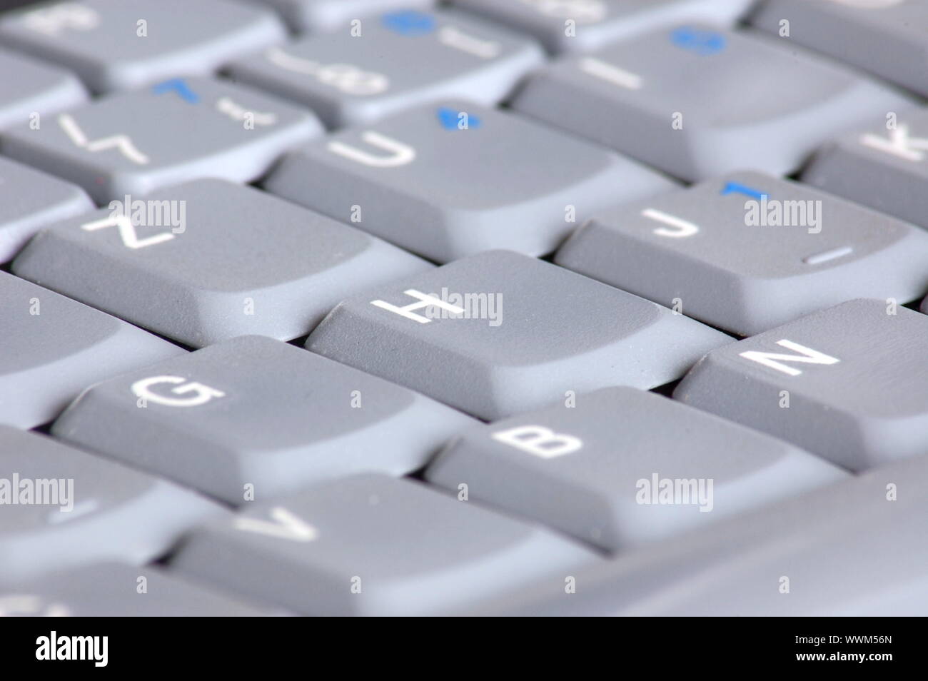 gray keyboard of a business laptop computer Stock Photo - Alamy