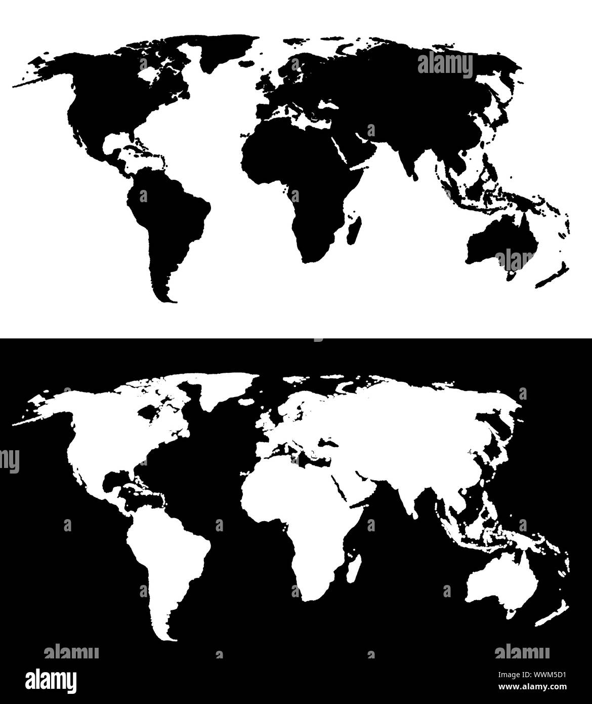isolated world map or globe illustration showing travel concept Stock ...