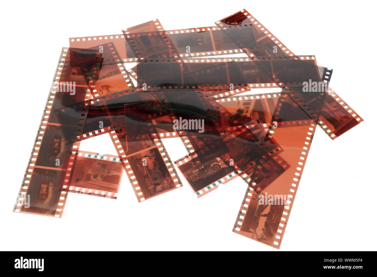 Close up image of an old 35 mm negative film strip Stock Photo - Alamy