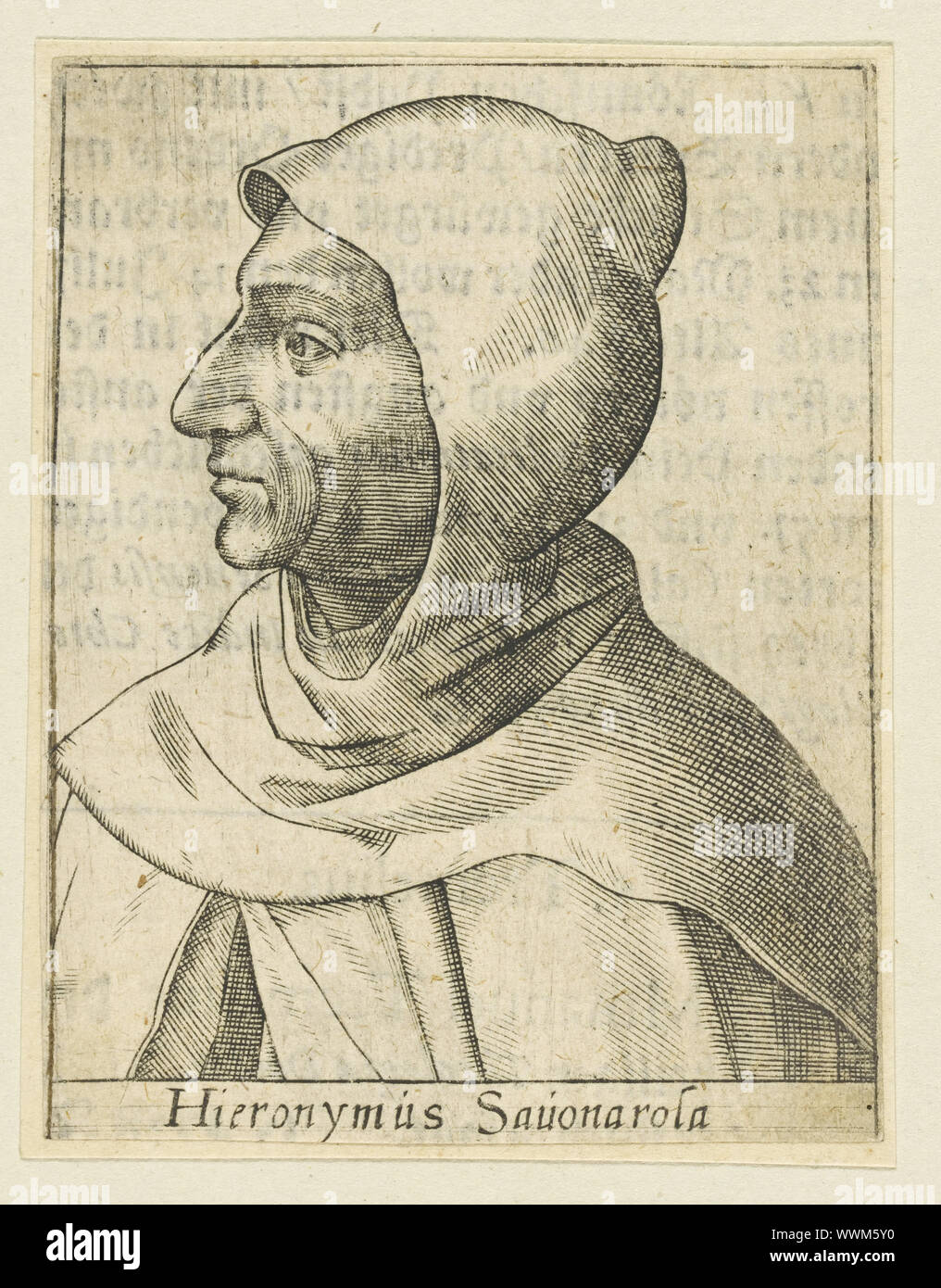 Girolamo Savonarola, ca. 1600. Private Collection Stock Photo - Alamy