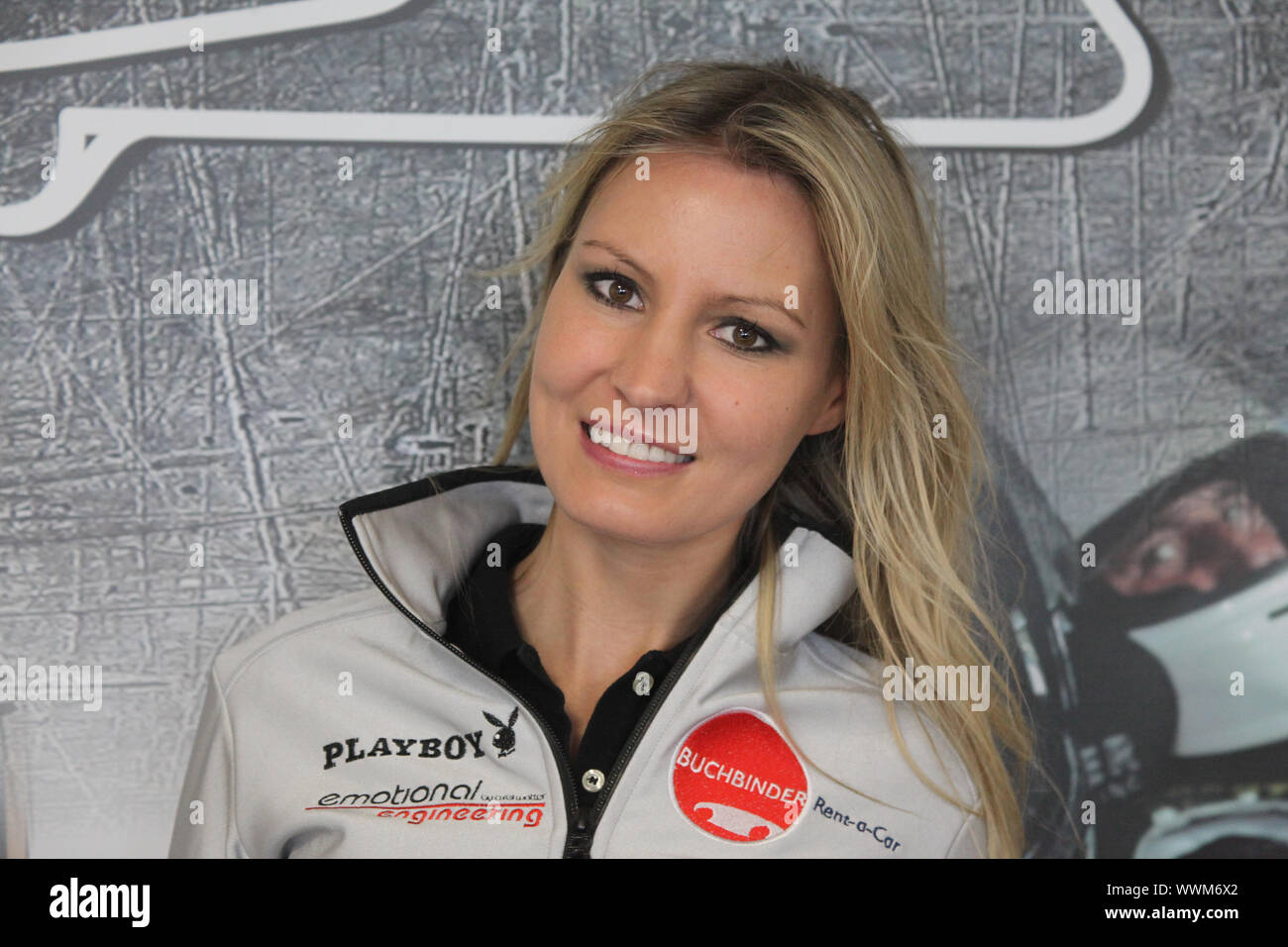 Model, Playmate Doreen Seidel racer at the ADAC GT Masters 2013 ...