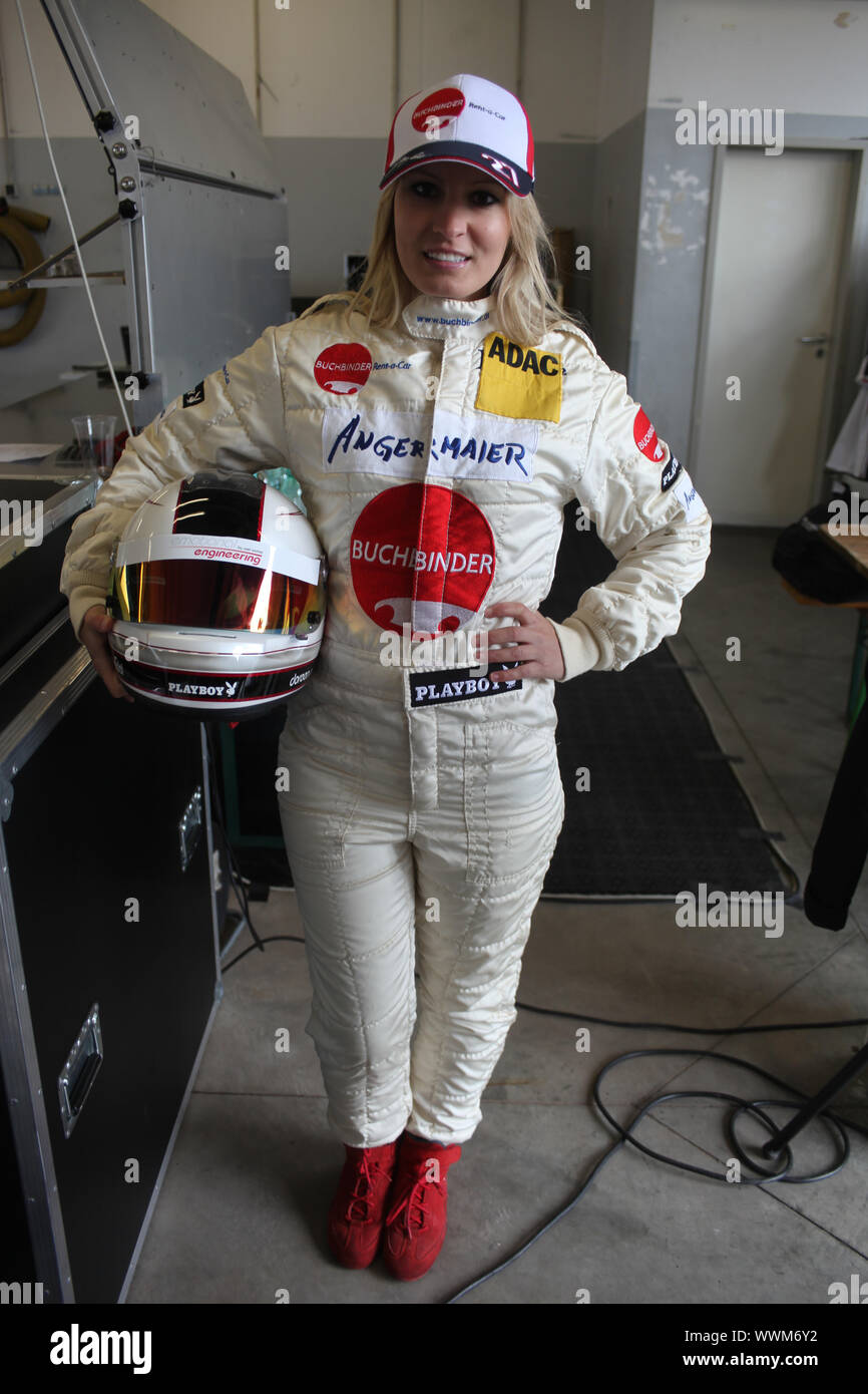 Model, Playmate Doreen Seidel racer at the ADAC GT Masters 2013 ...