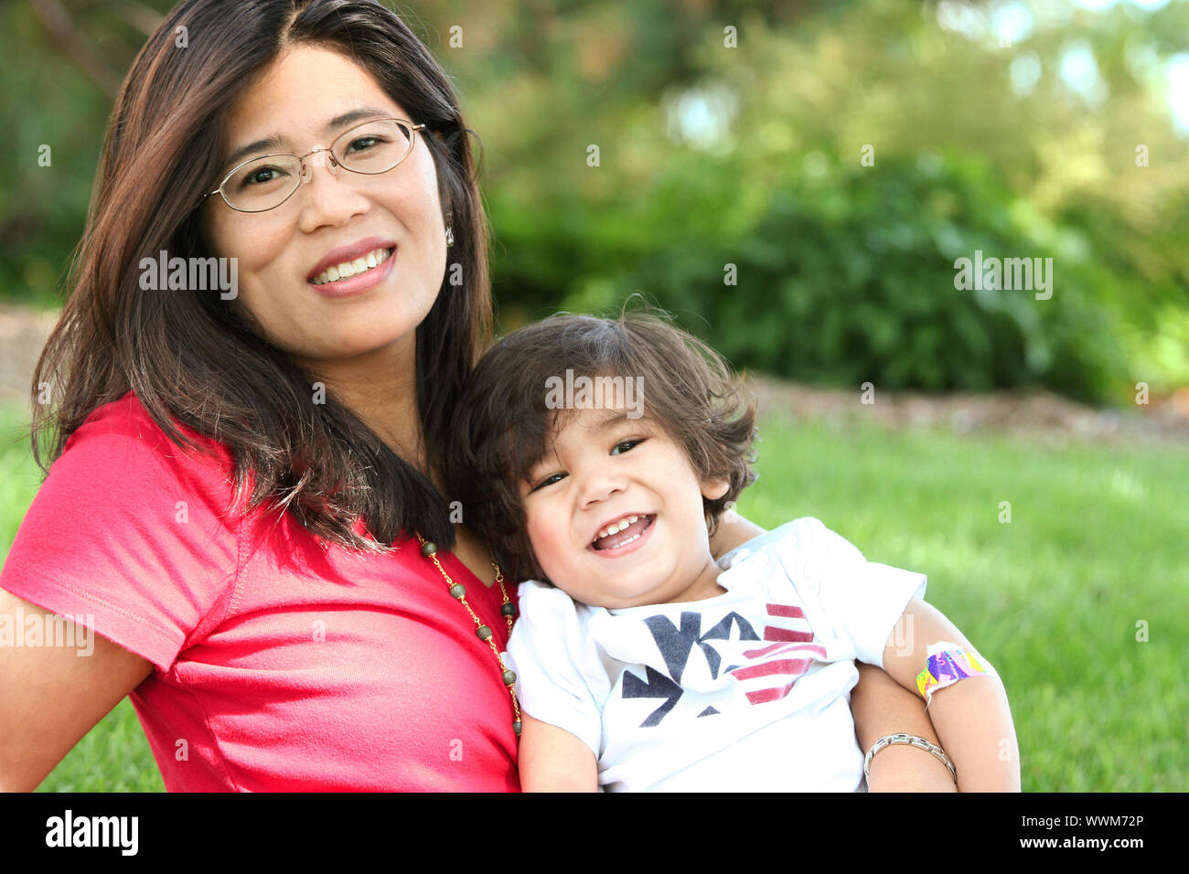 Mother and baby enjoying outdoors Stock Photo - Alamy
