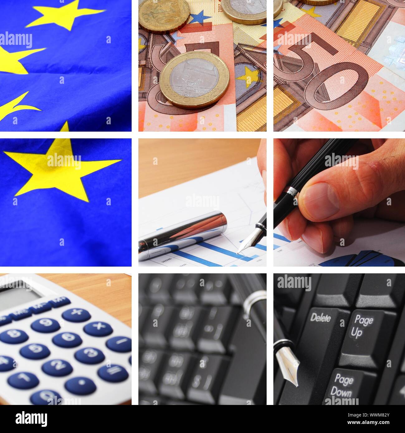 business collage showing concept of finance and success Stock Photo - Alamy