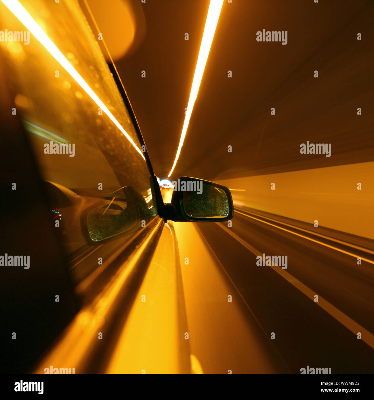 night drive on car Stock Photo - Alamy
