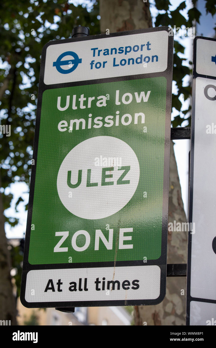 Ultra low emissions zone sign hi-res stock photography and images - Alamy