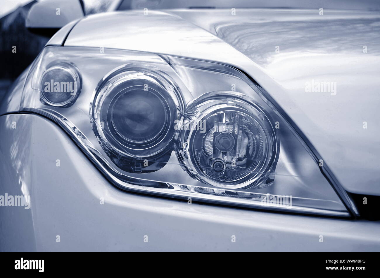 headlight of a new dynamic sports car Stock Photo - Alamy