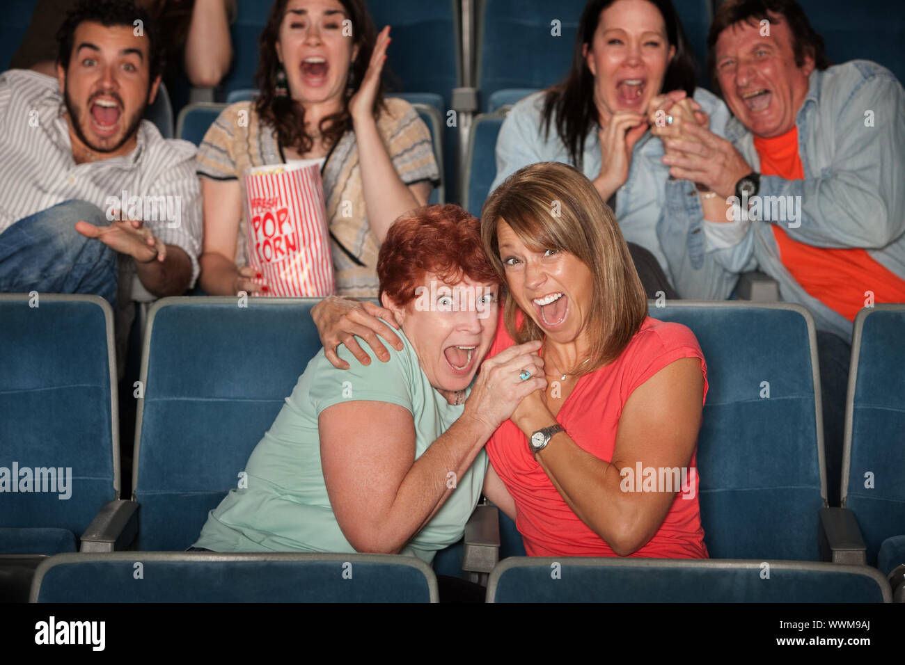 Scared People At Theater