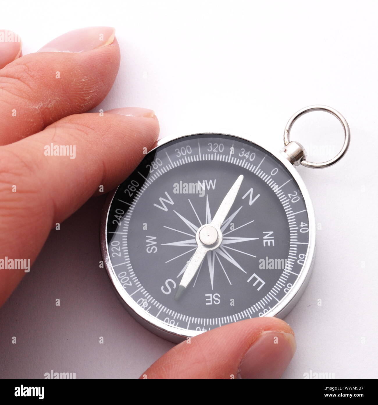 compass showing the right direction in business and finance Stock Photo ...