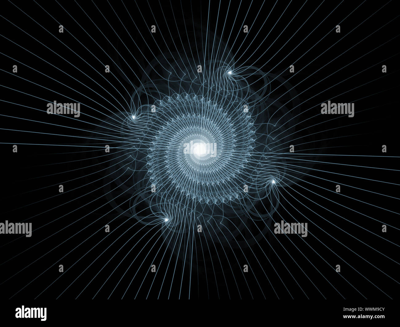 Radial grid background suitable as a backdrop for projects on science ...