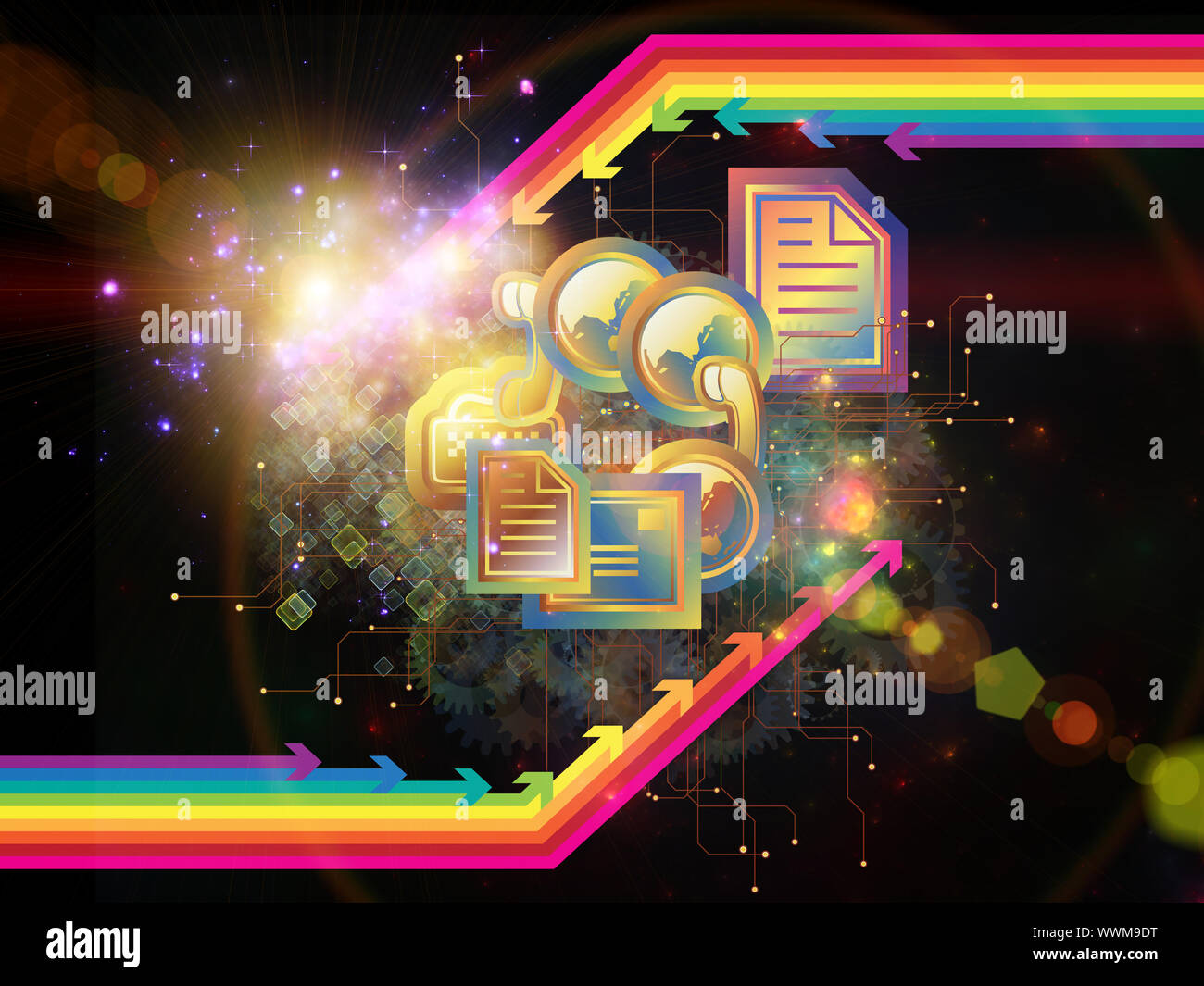 Universal messaging background suitable as a backdrop for projects on ...