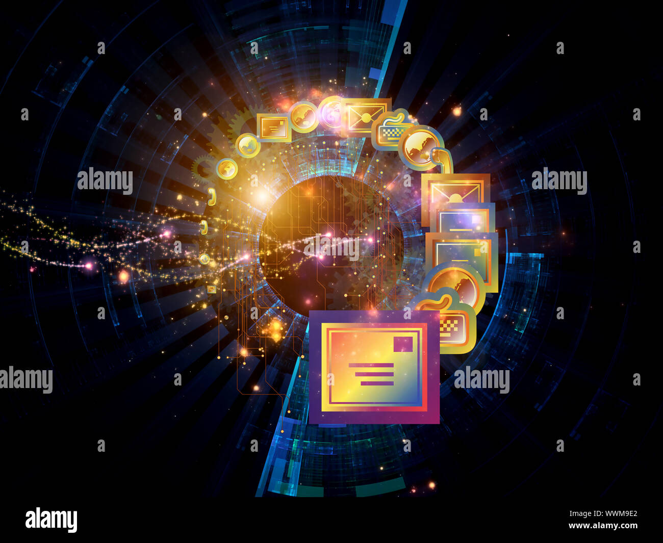 Global communications background suitable as a backdrop for projects on ...