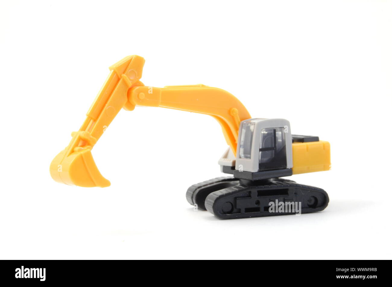 toy digger showing concept for construction company Stock Photo - Alamy