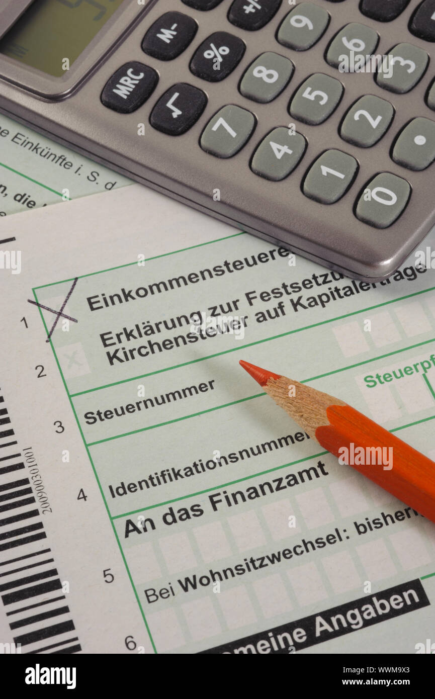 Tax return for tax office Stock Photo - Alamy