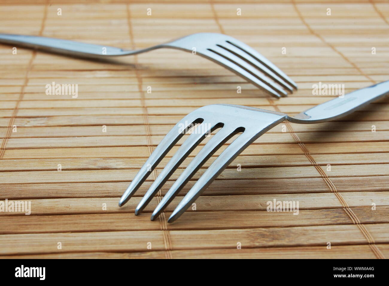 abstract fork macro in the kitchen as a food concept Stock Photo - Alamy