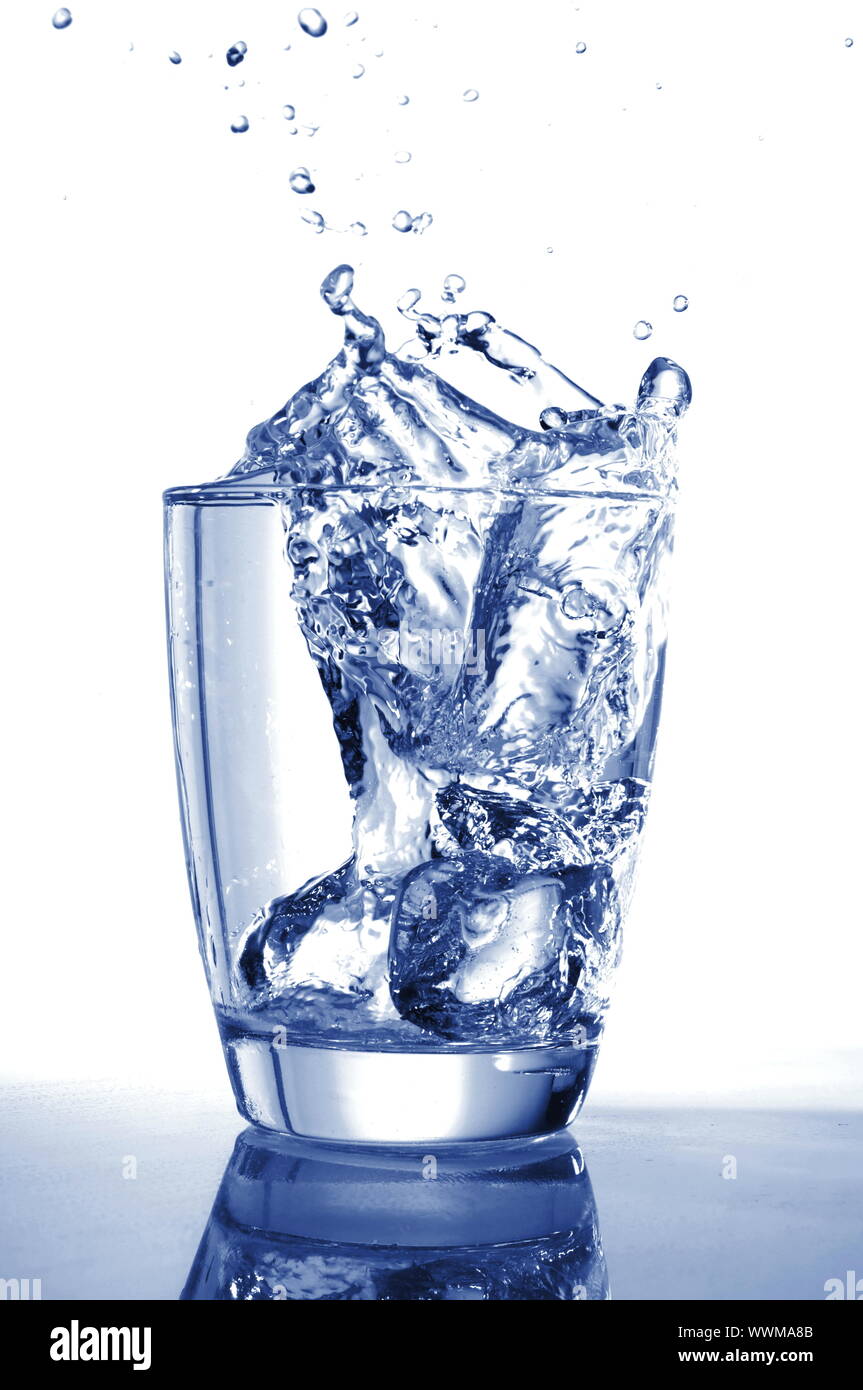 cool water drink isolated on white background Stock Photo - Alamy