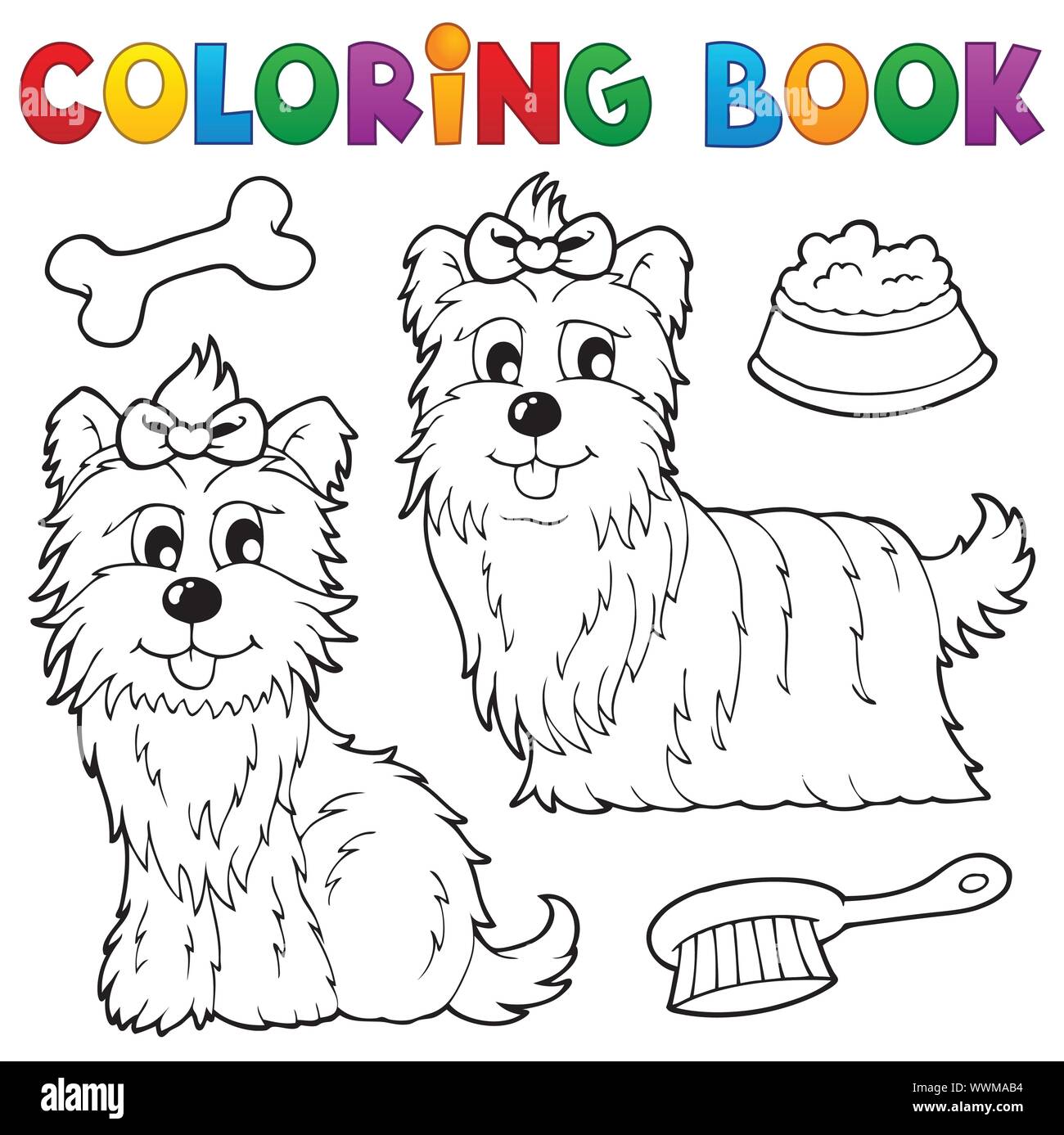 Colouring book dog hi-res stock photography and images - Alamy