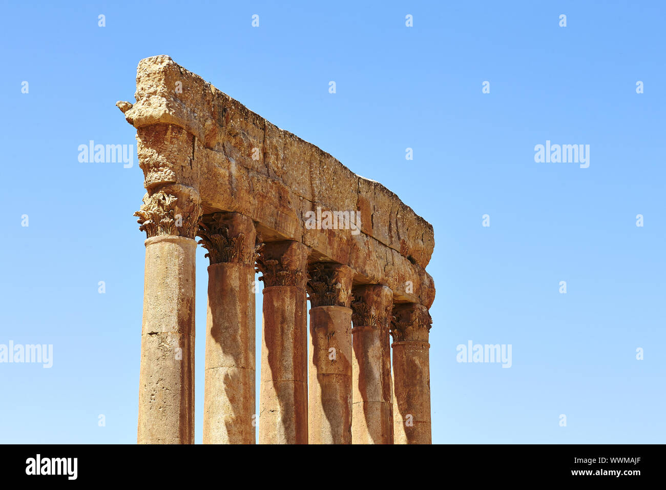 Jupiter columns (Temple of Jupiter) - Baalbek, Lebanon Stock Photo - Alamy