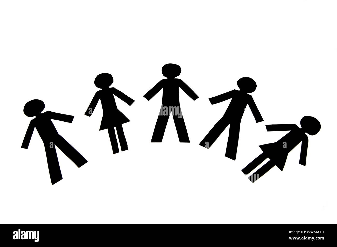 Some People at teamwork isolated on white background Stock Photo - Alamy