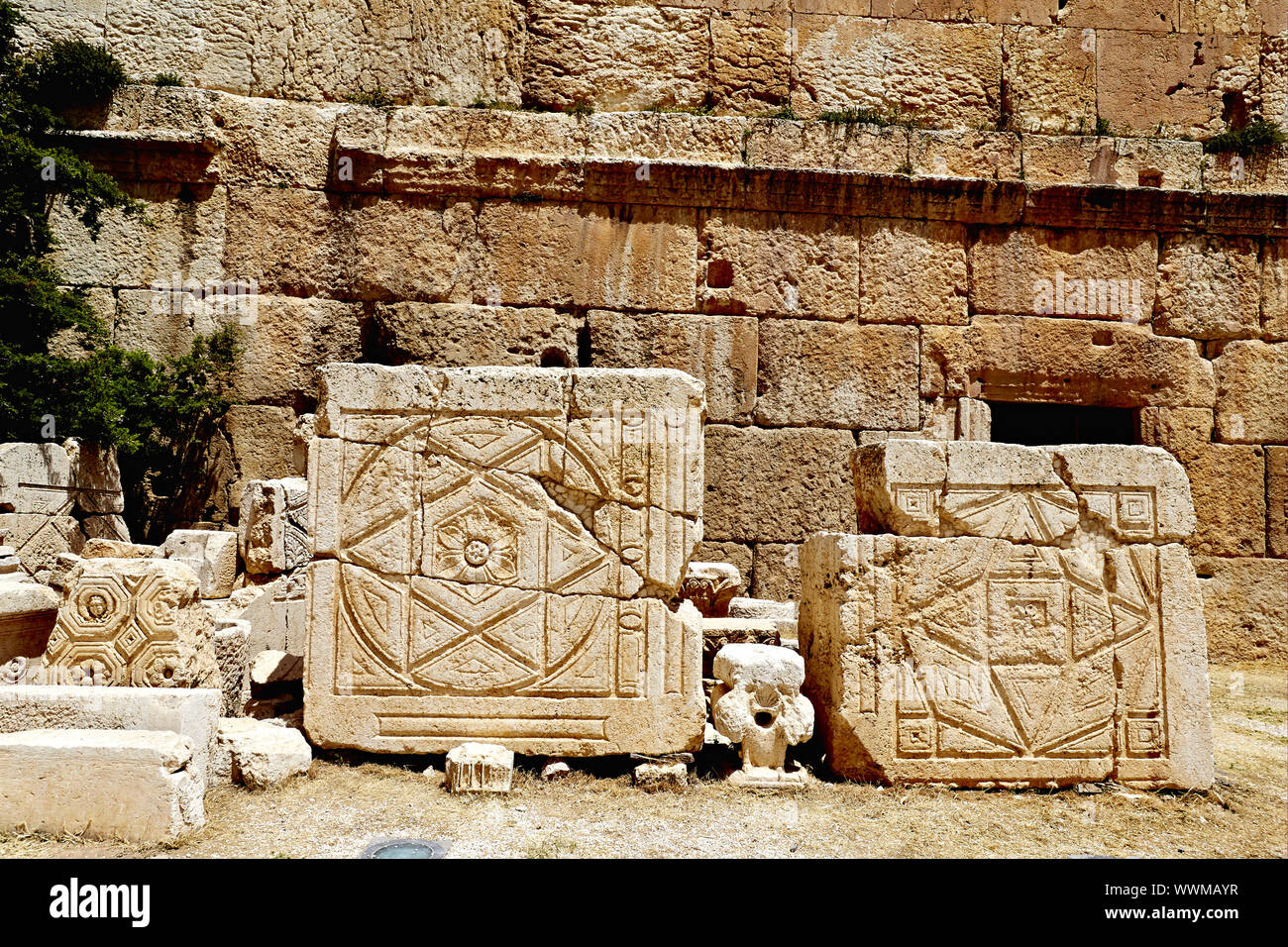 Details - Baalbek Temple Complex - Baalbek, Lebanon Stock Photo - Alamy