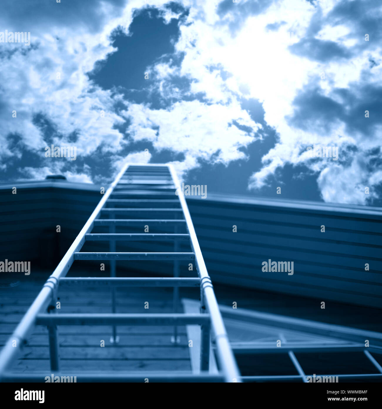 ladder in sky close up Stock Photo - Alamy