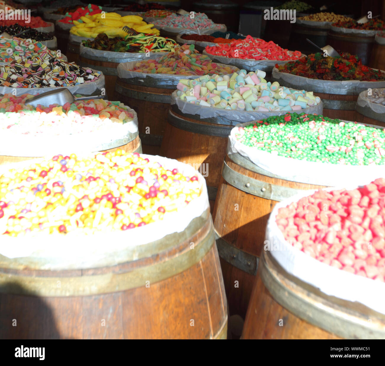 candy piles in shop Stock Photo - Alamy
