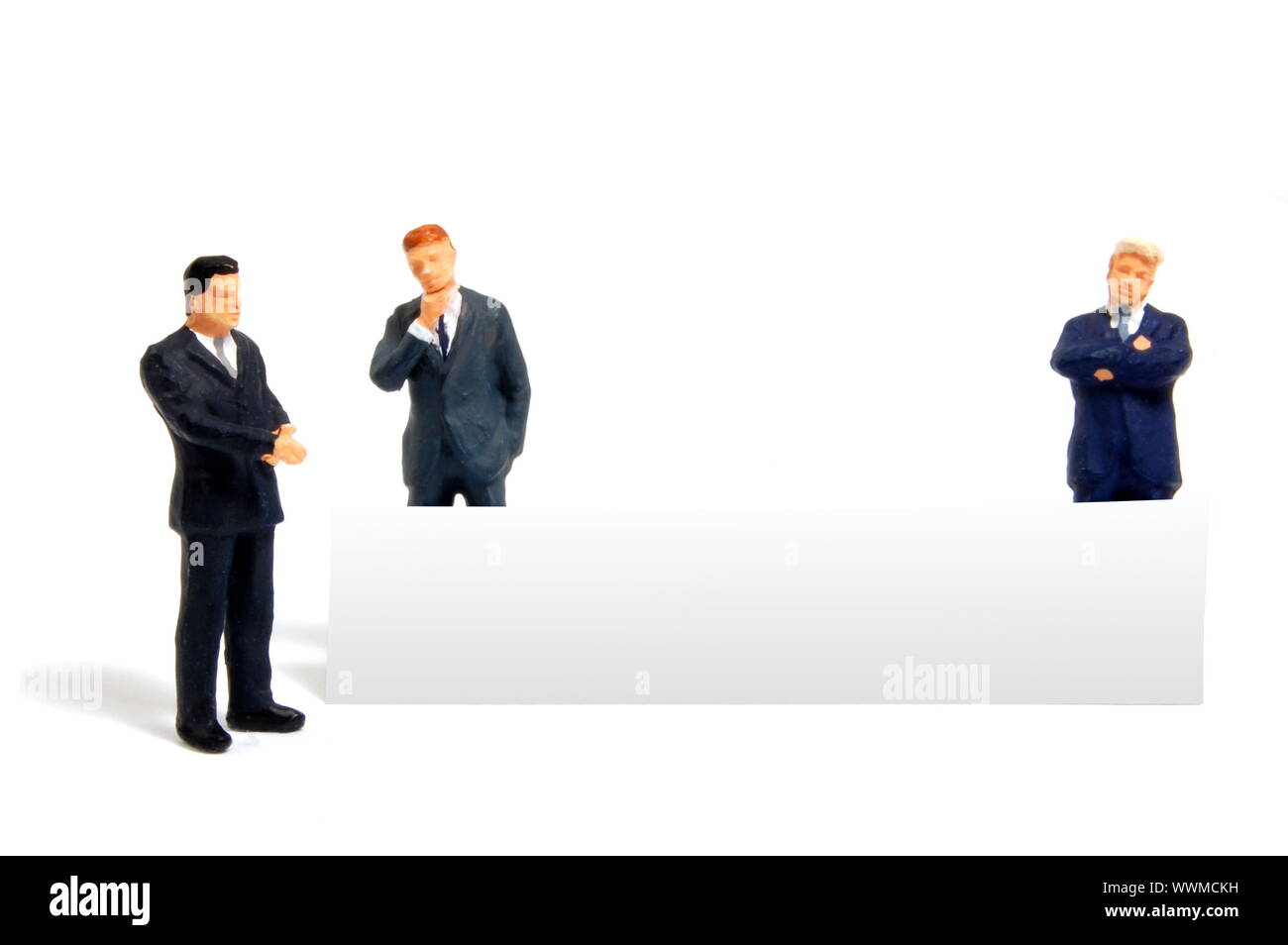 Businessman with a white empty panel Cut Out Stock Images & Pictures ...