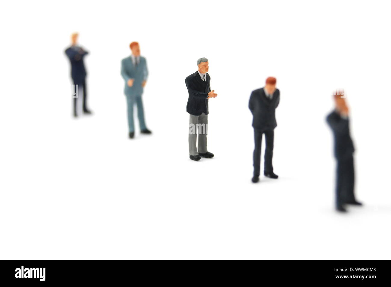 individual and successful business man isolated on white background ...