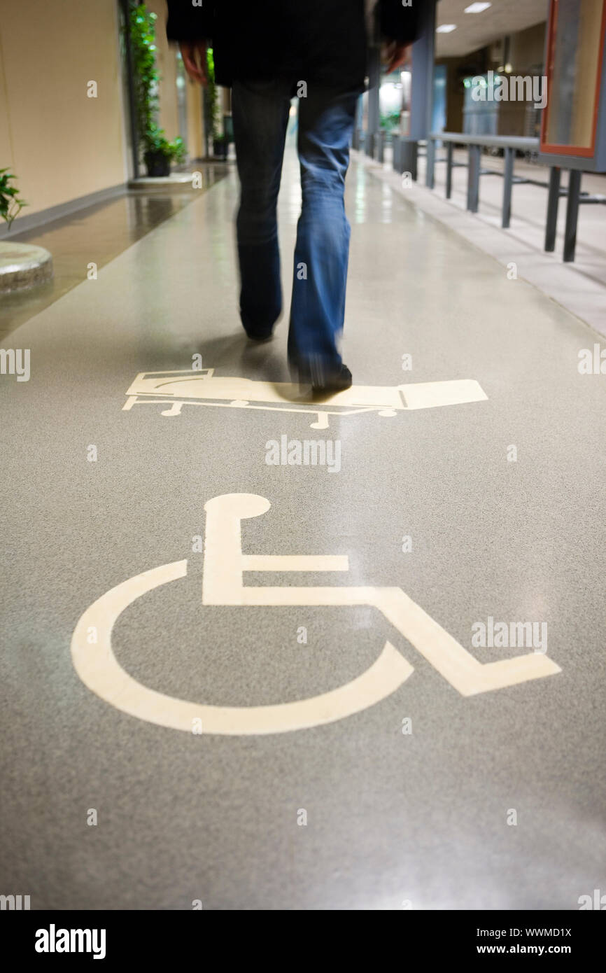 Walking in the Disabled line Stock Photo - Alamy
