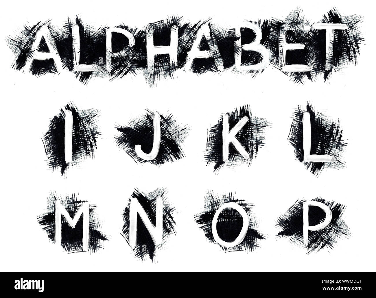 Spray paint alphabet hi-res stock photography and images - Alamy