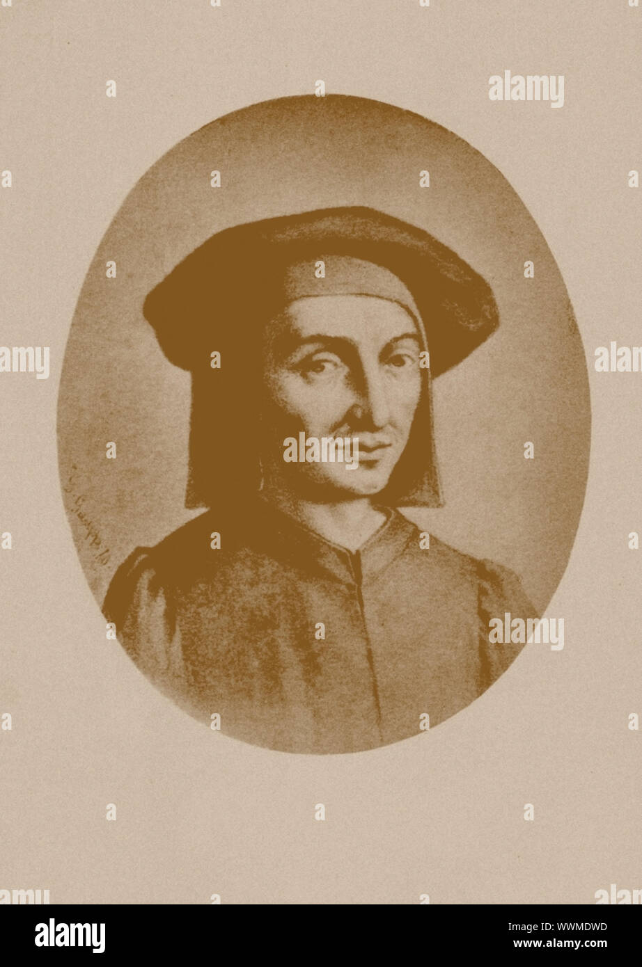 Portrait of the Composer Josquin des Prez, 1870. Private Collection ...