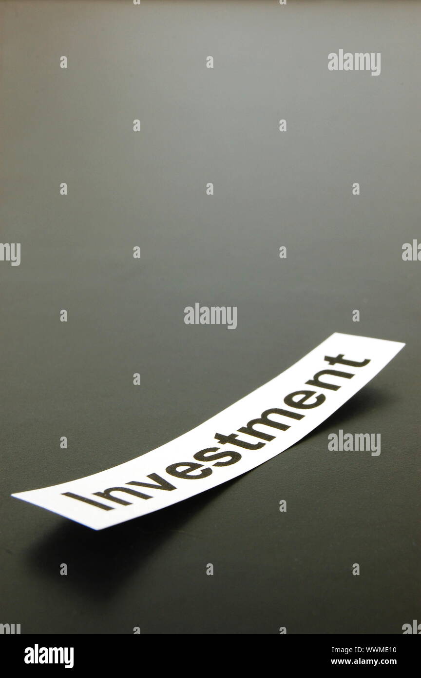 investment concept with copyspace for text message Stock Photo - Alamy