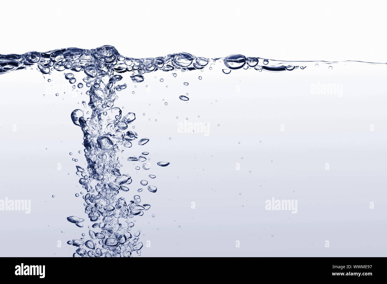 fresh and clean water with gas bubbles background Stock Photo - Alamy