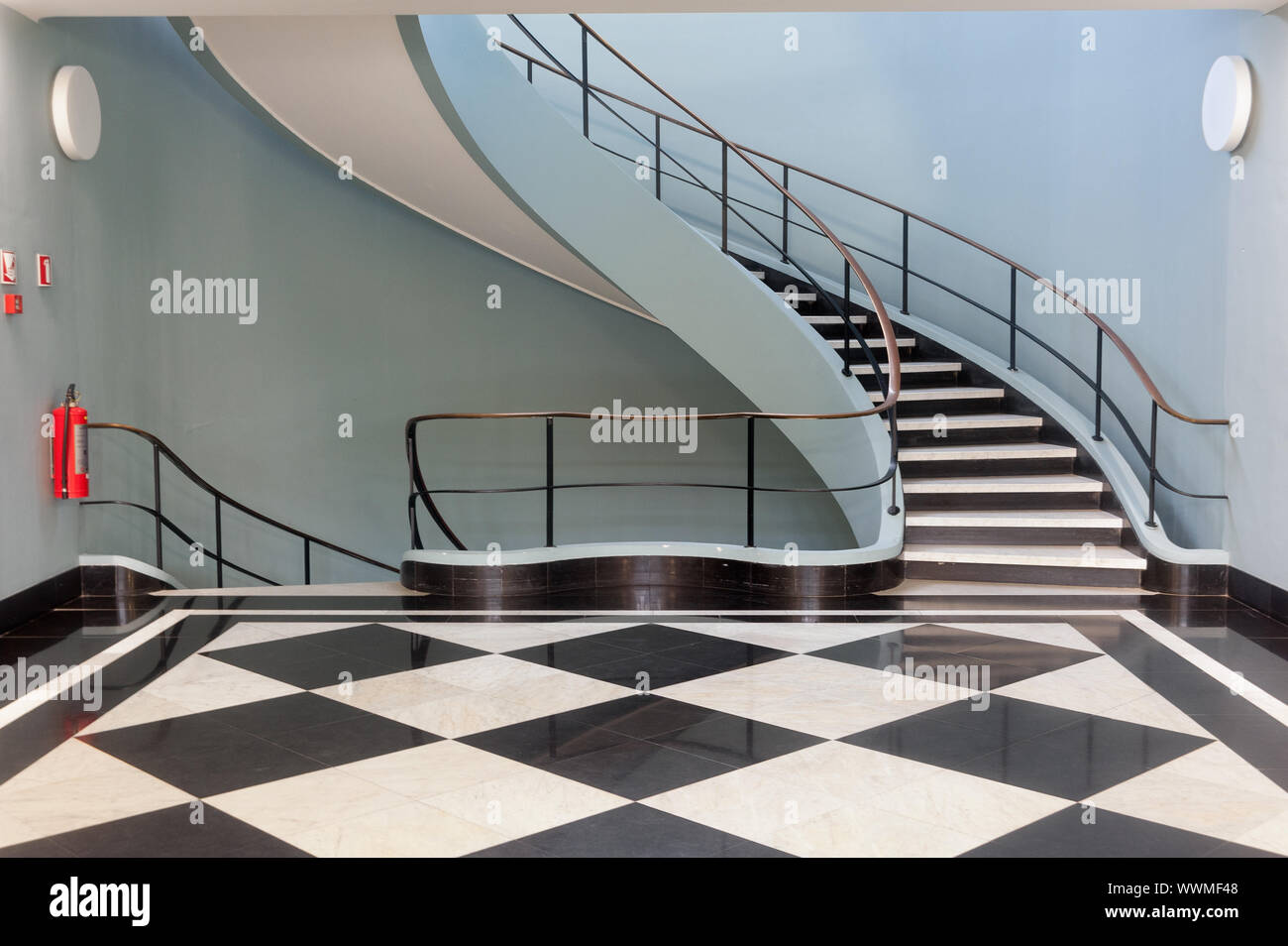 Spiral staircase of Den Bell Stock Photo - Alamy