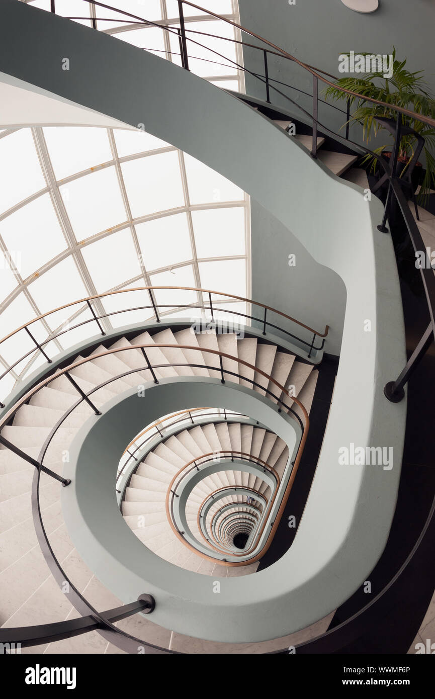 Spiral staircase of Den Bell Stock Photo - Alamy