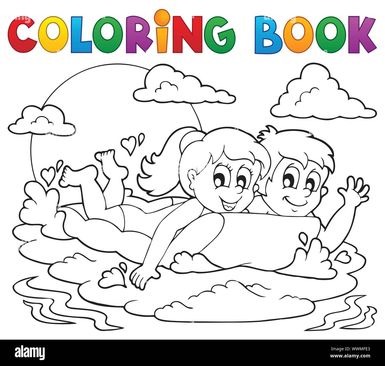 Coloring book summer activity 1 Stock Vector Image & Art - Alamy