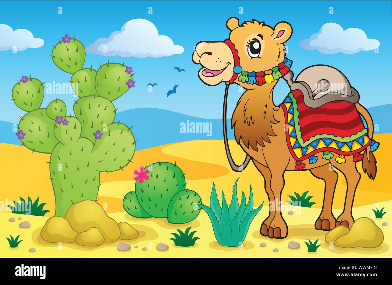 Desert theme image 1 Stock Vector Image & Art - Alamy