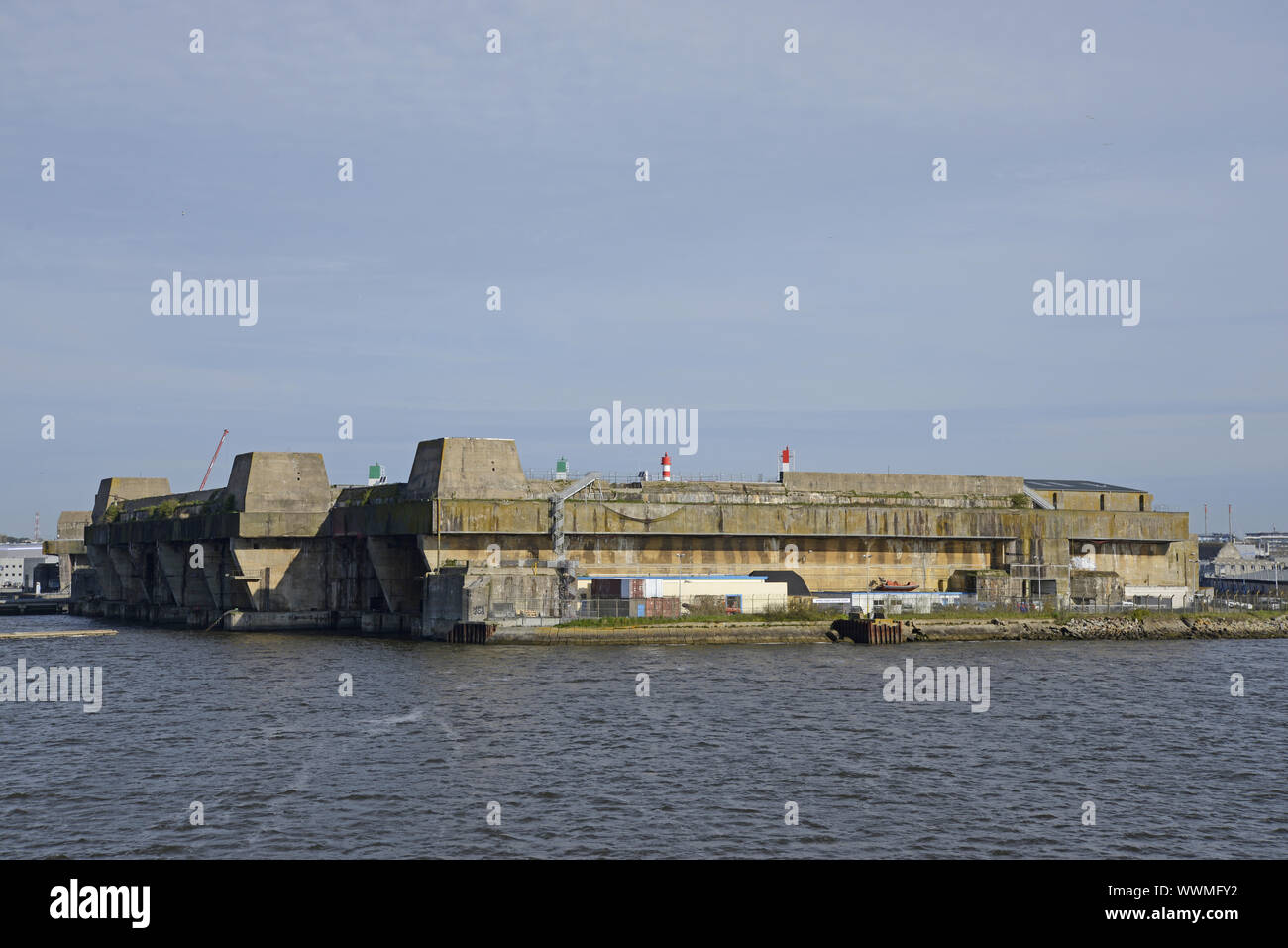 Submarine bunker in Lorient Stock Photo - Alamy