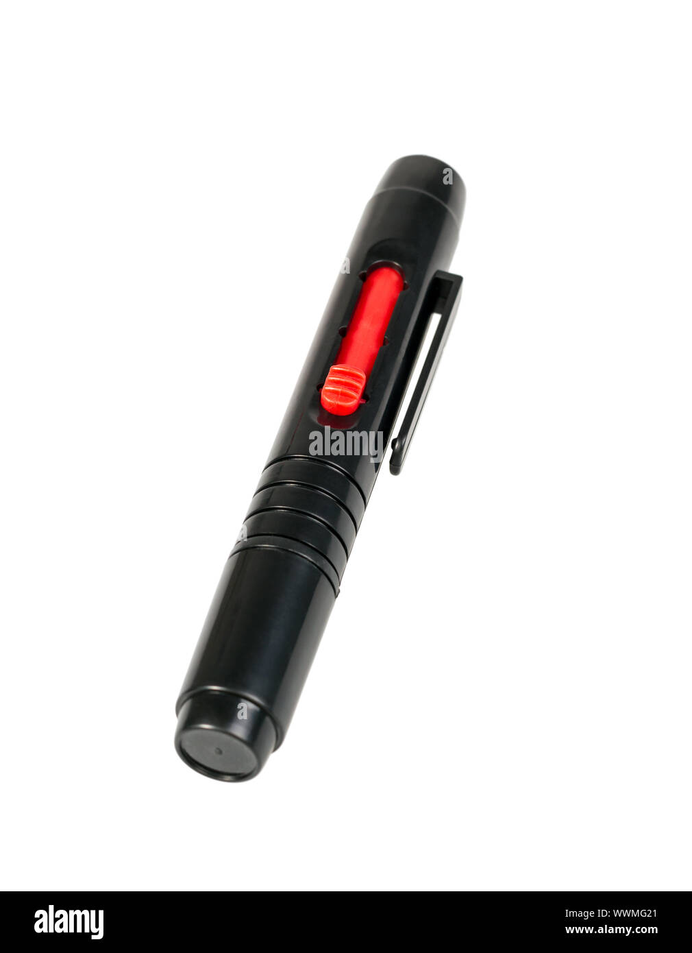 Pocket Lens Pen and Brush for cleaning Camera isolated on white ...