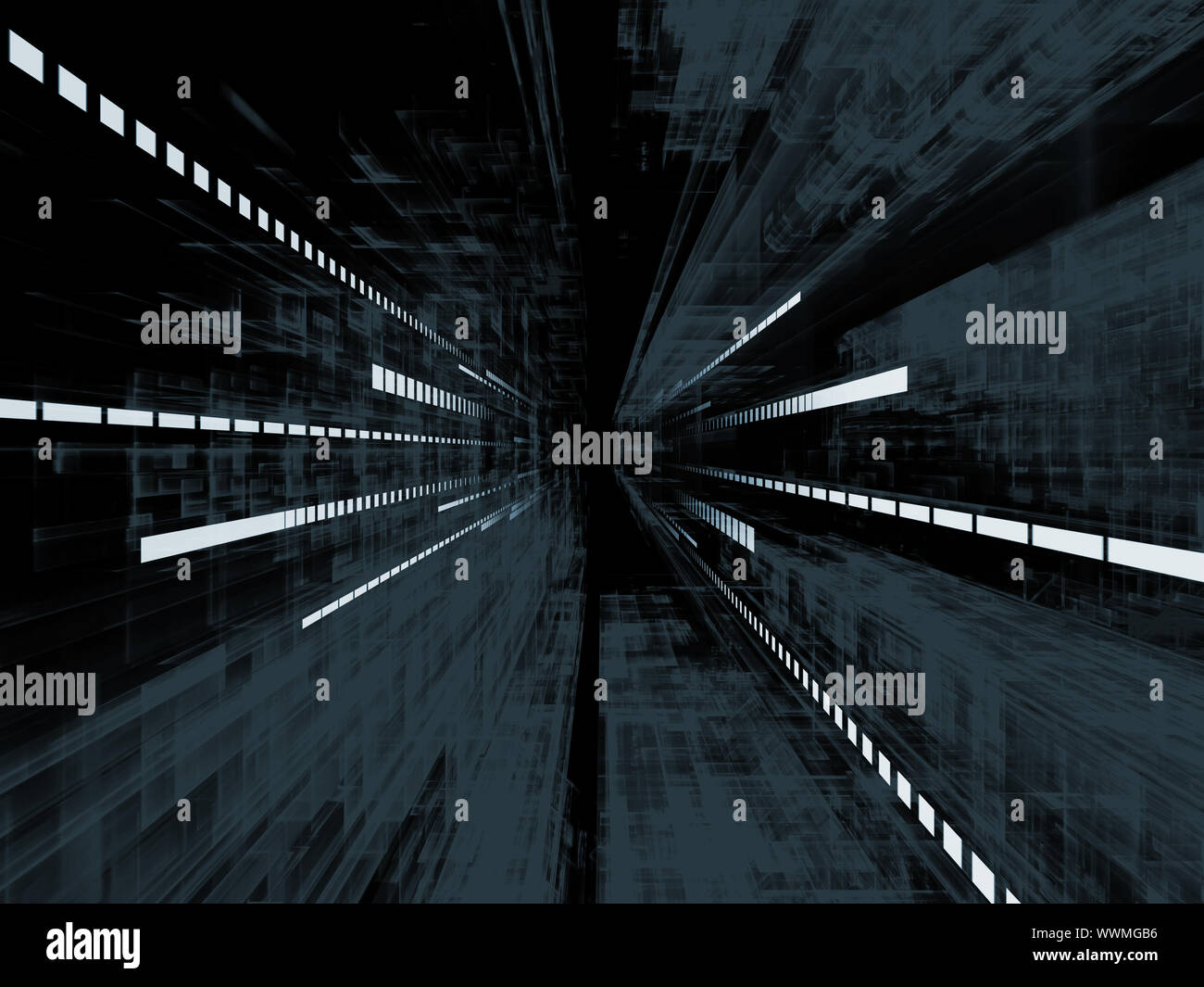Abstract pattern of structural lines in deep perspective suitable as ...