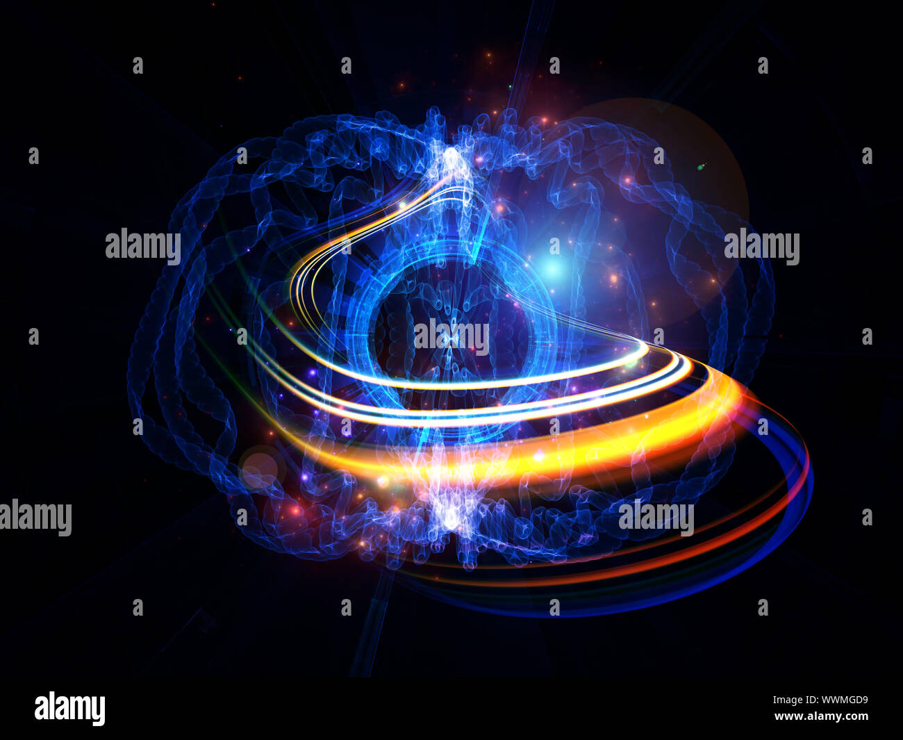 Arrangement of radial and circular geometric forms, dynamic shapes and ...