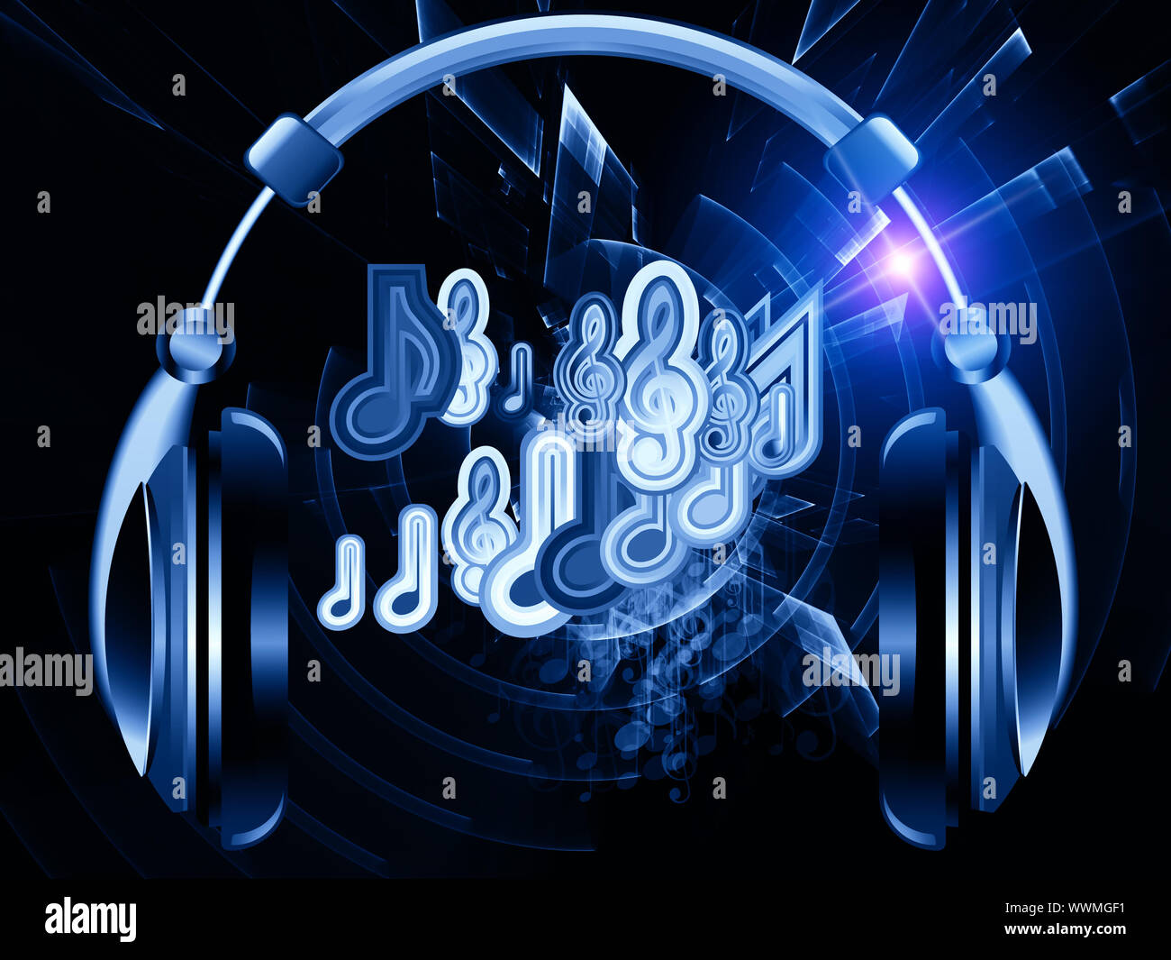 Abstract Headphones