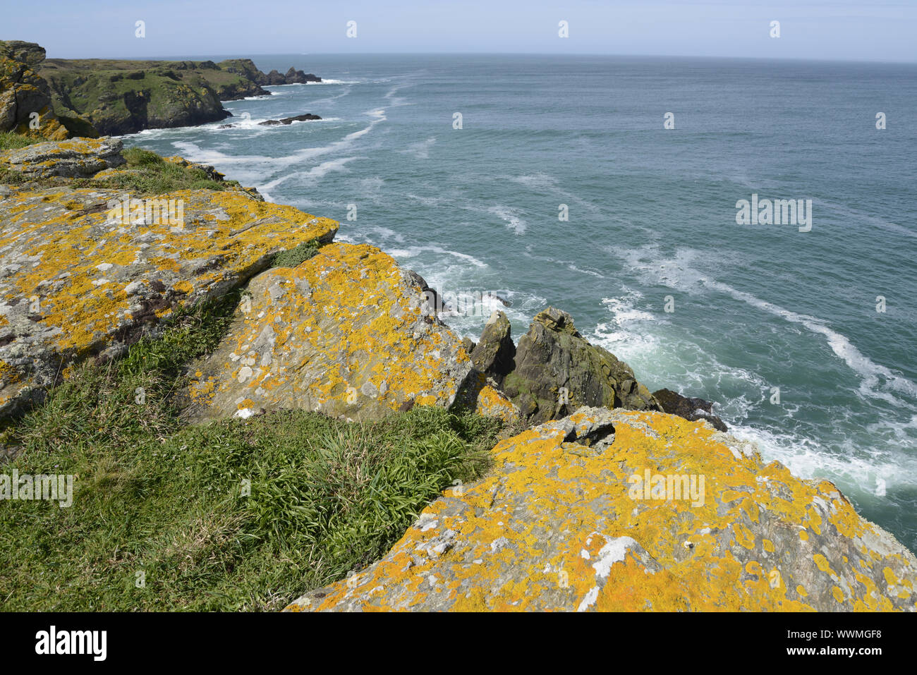 Coast of the Ile de Groix, Brittany Stock Photo - Alamy