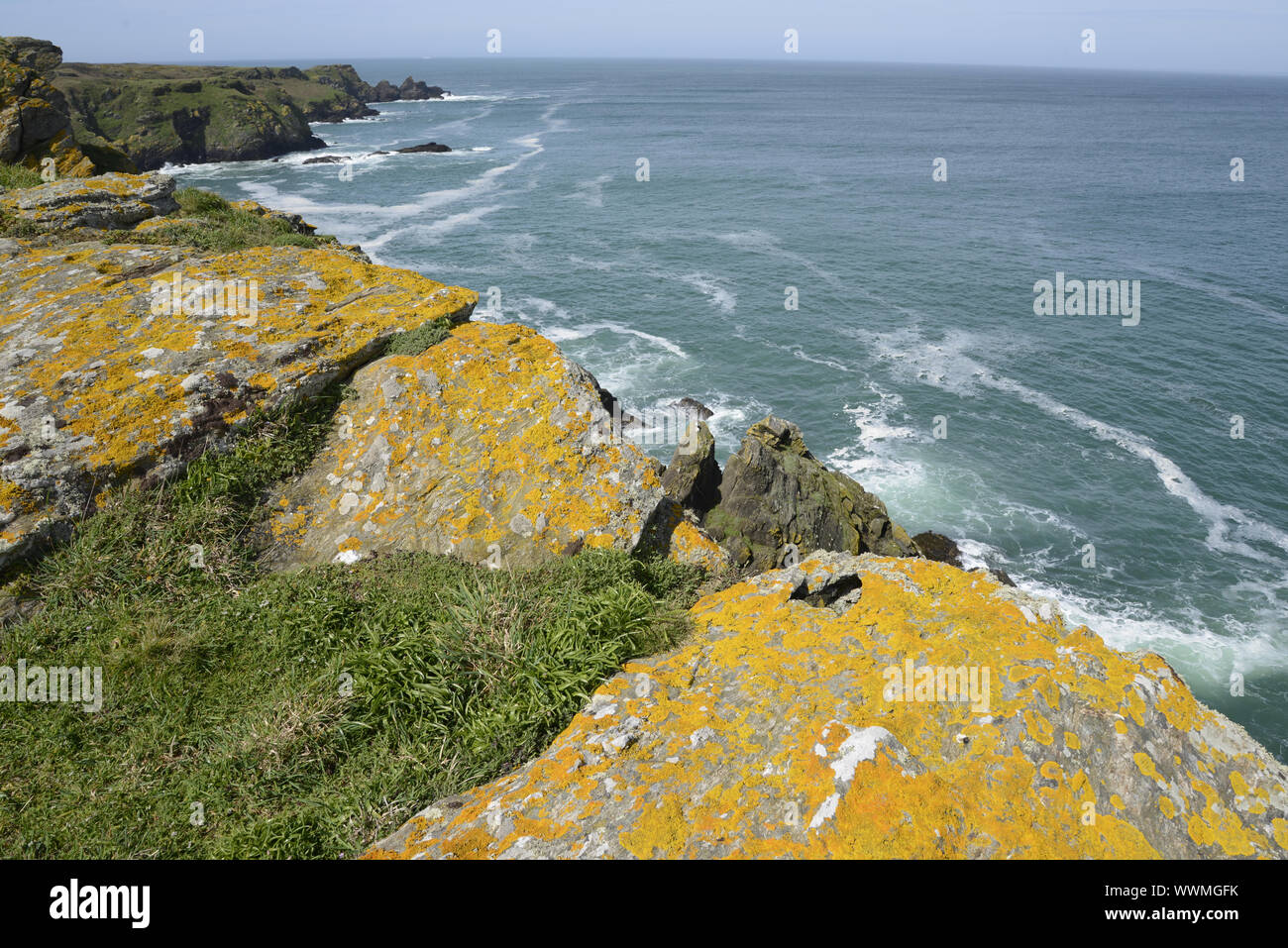 Coast of the Ile de Groix, Brittany Stock Photo - Alamy