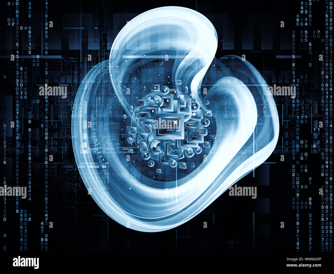 Communicating globally background suitable as a backdrop for projects ...