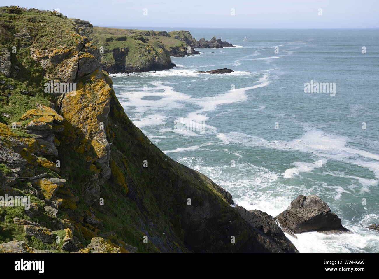 Coast of the Ile de Groix, Brittany Stock Photo - Alamy
