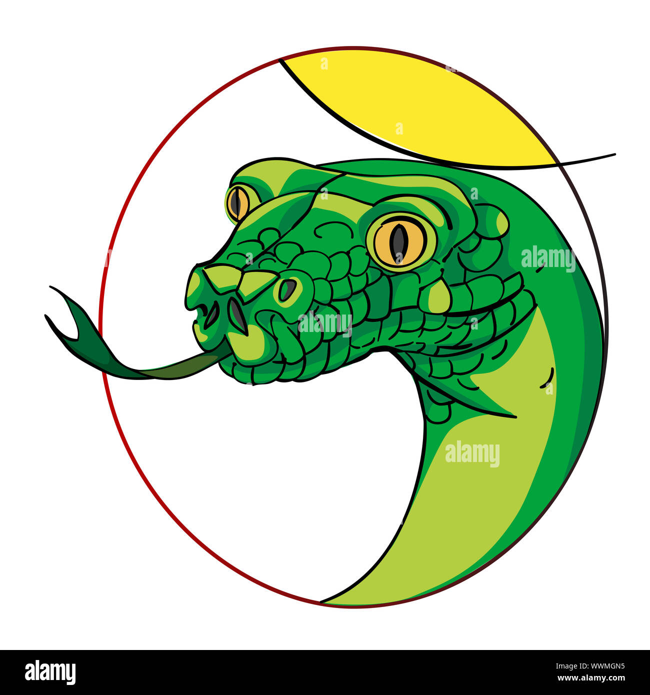 Illustration cute cobra snake hi-res stock photography and images - Alamy